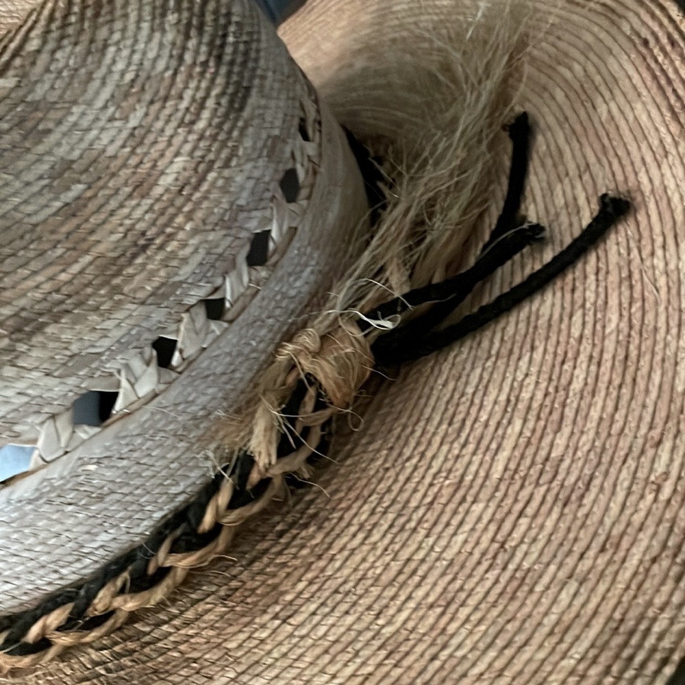 Mexican Moreno Palm Gus Crown Cowboy Hat Big Brim - Gem